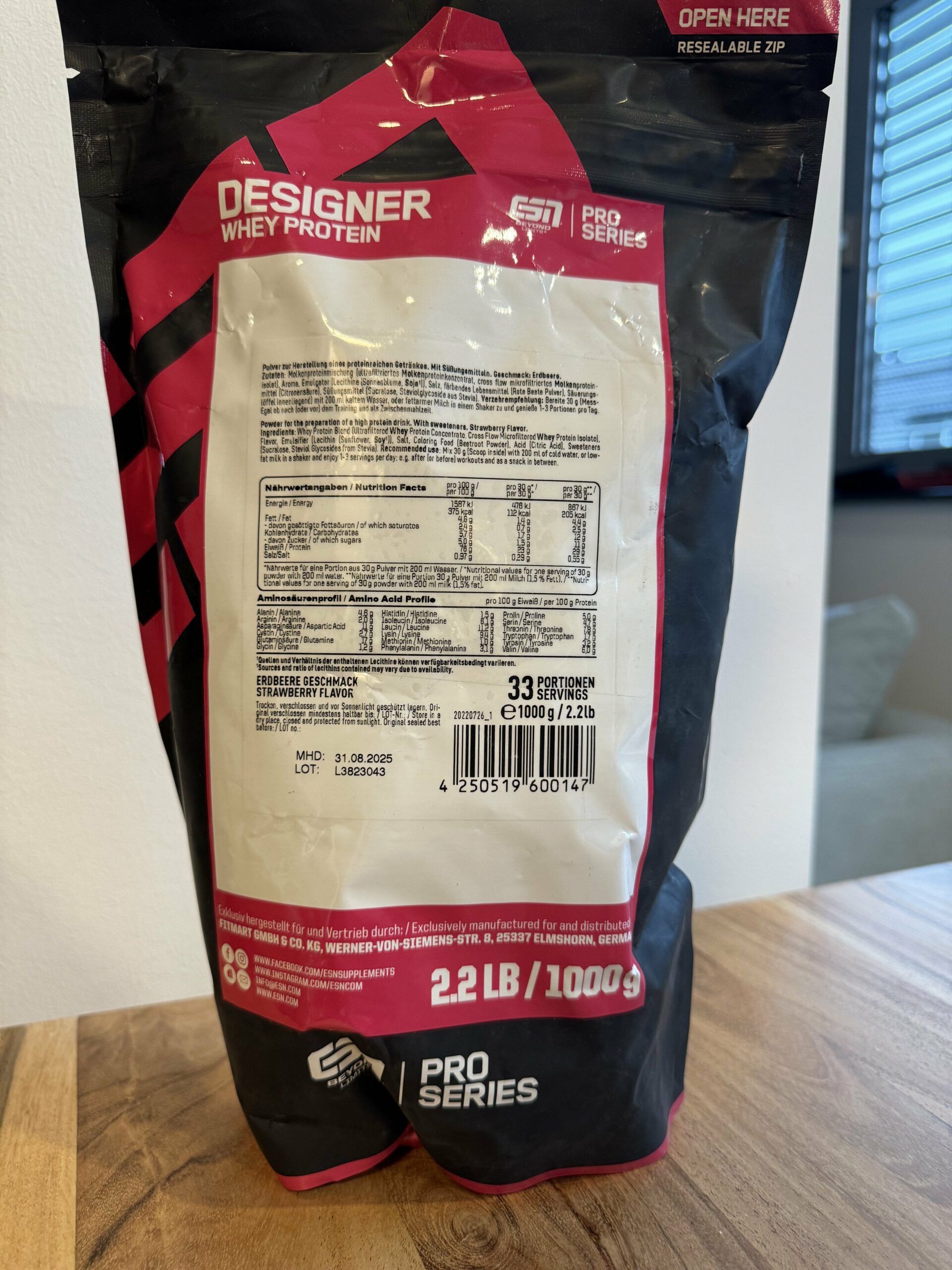 Test ESN Designer Whey Protein - fitvia